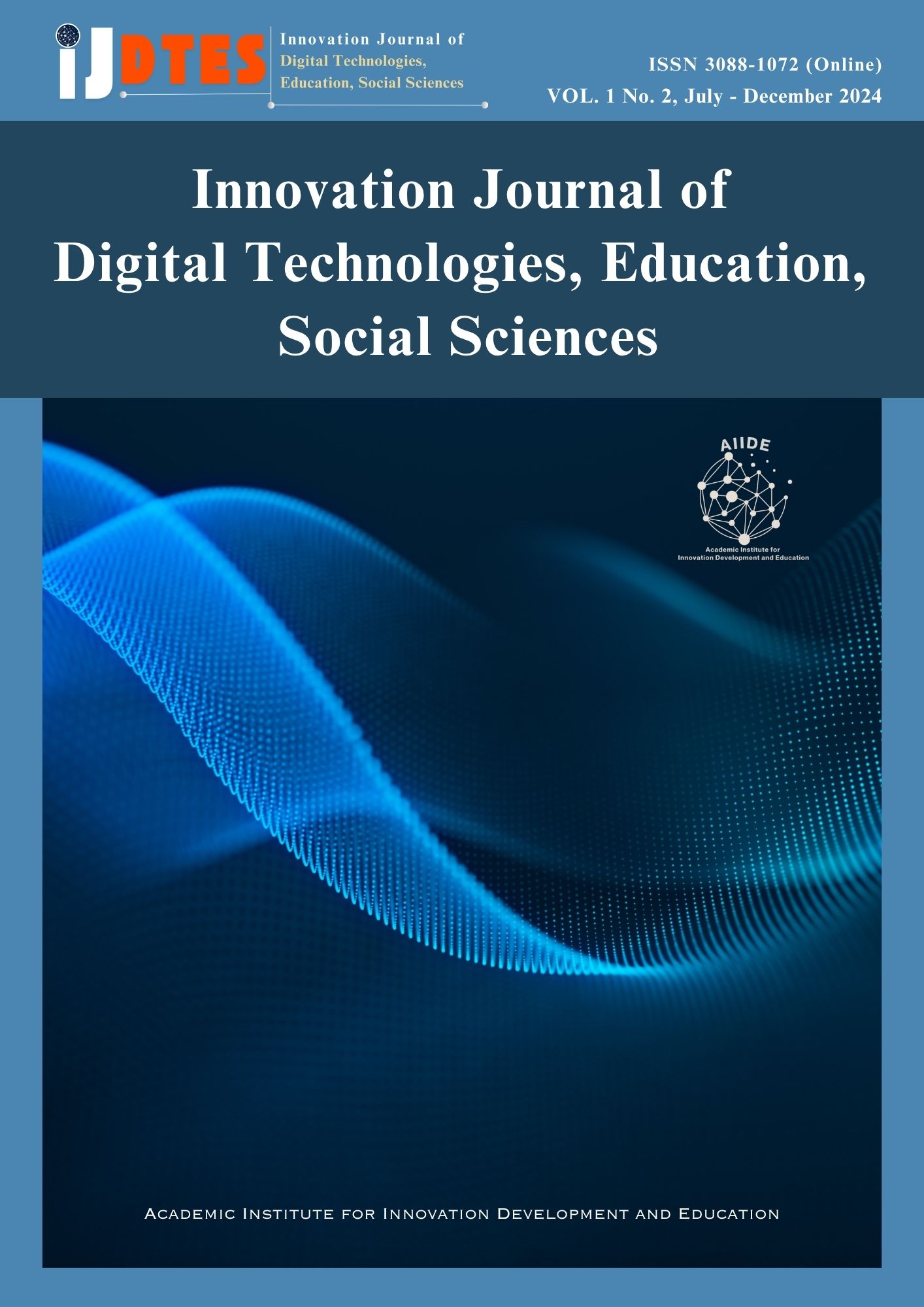 ปีที่ 1 ฉบับที่ 2 (2024): Innovation Journal of Digital Technologies, Education, Social Sciences ...